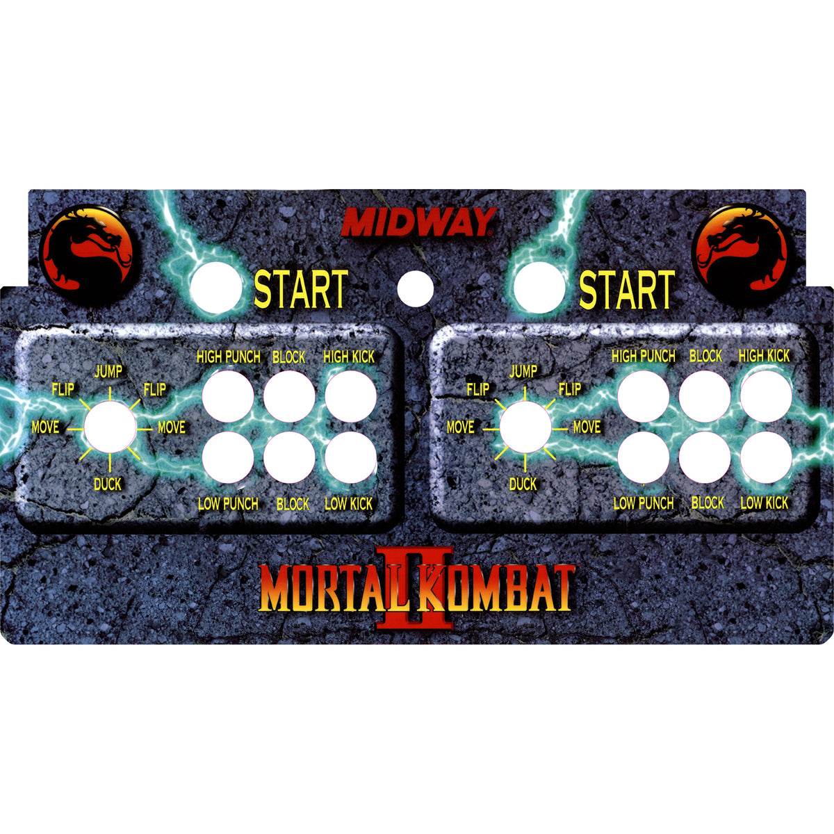 Mortal Kombat 2 Deluxe Arcade1Up Fully Assembled Drop In Panel For Pan ...