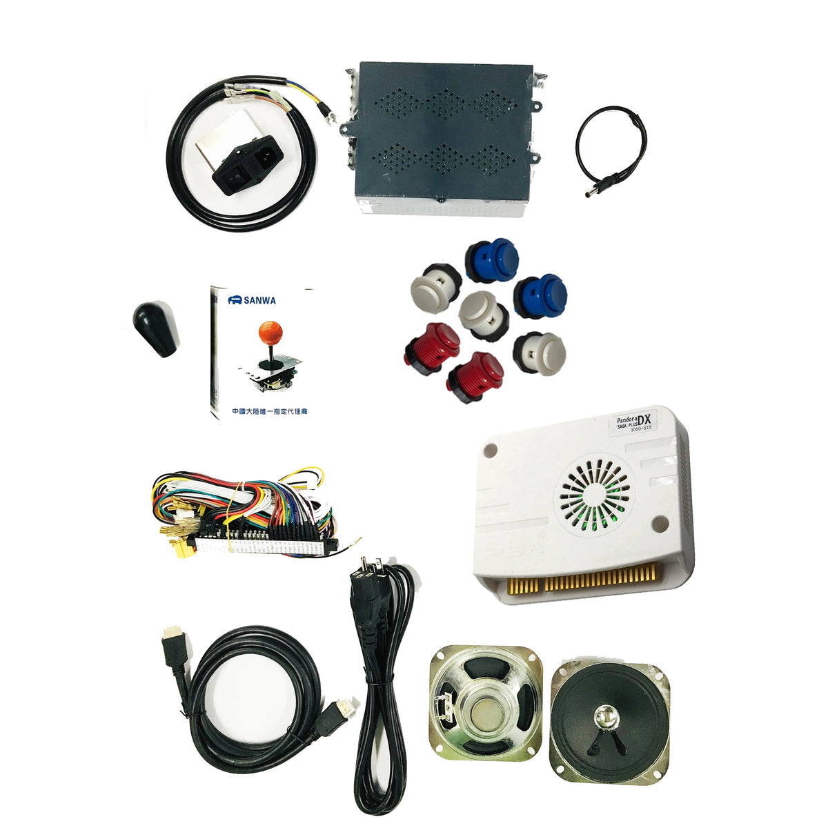 Pandoras Box DX Saga Vertical Full Install Kit For Arcade Machines Rep ...