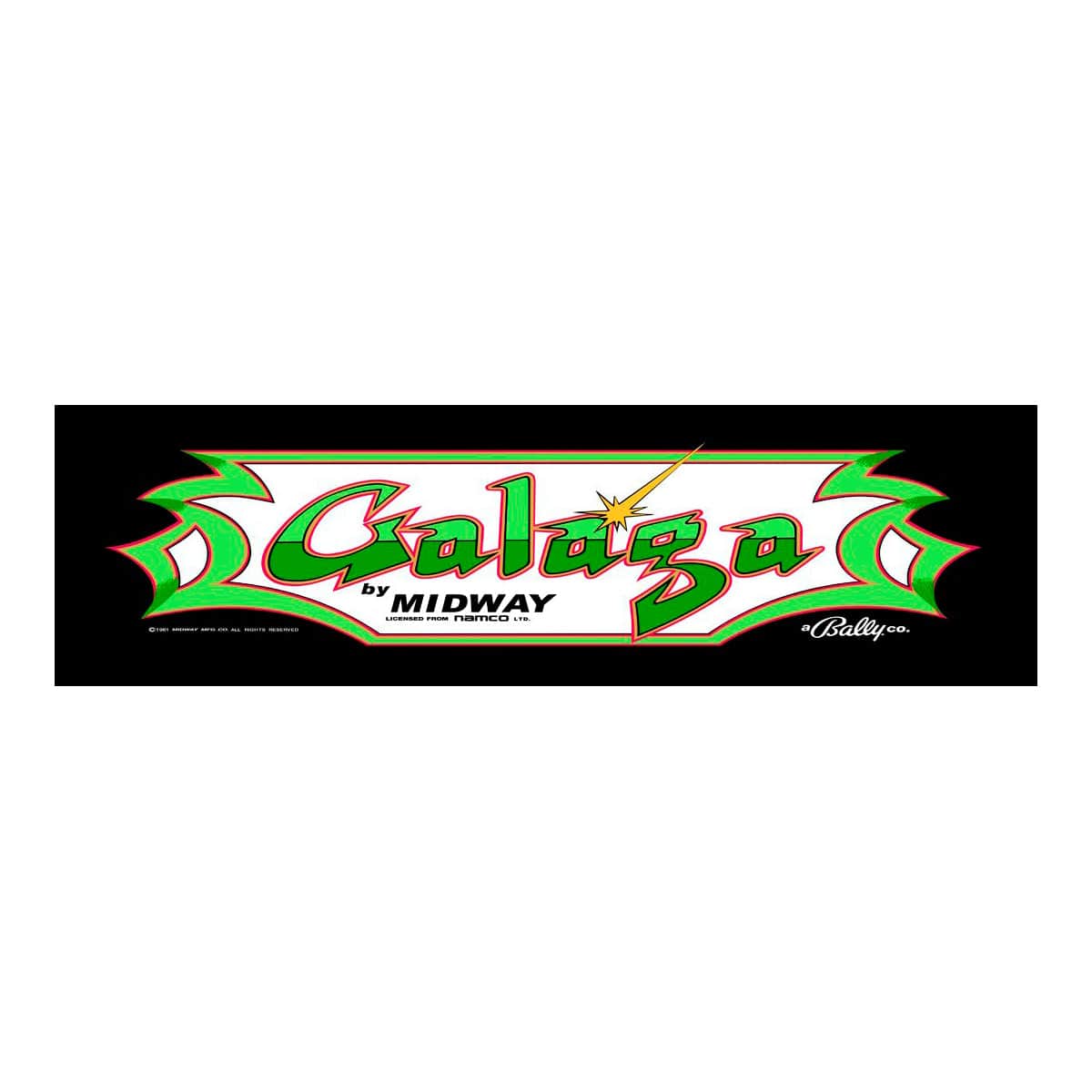 Drop In Galaga LED Marquee Plug and Play Kit for Arcade1Up Version 2 ...
