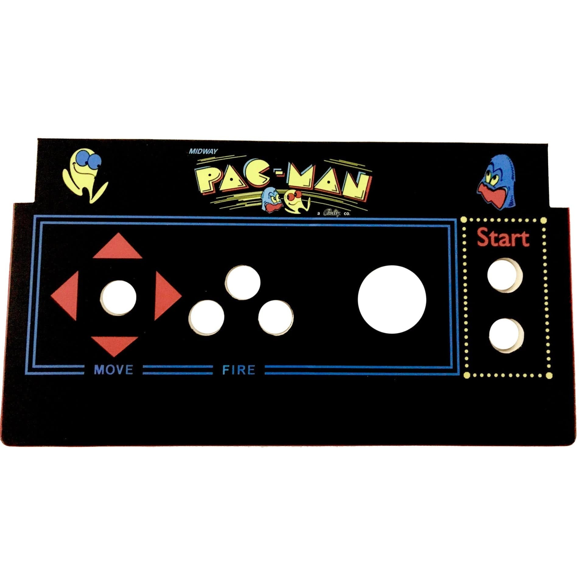 Skinned Pac Man Replacement 60 In 1 Control Deck for Arcade1Up With Tr ...
