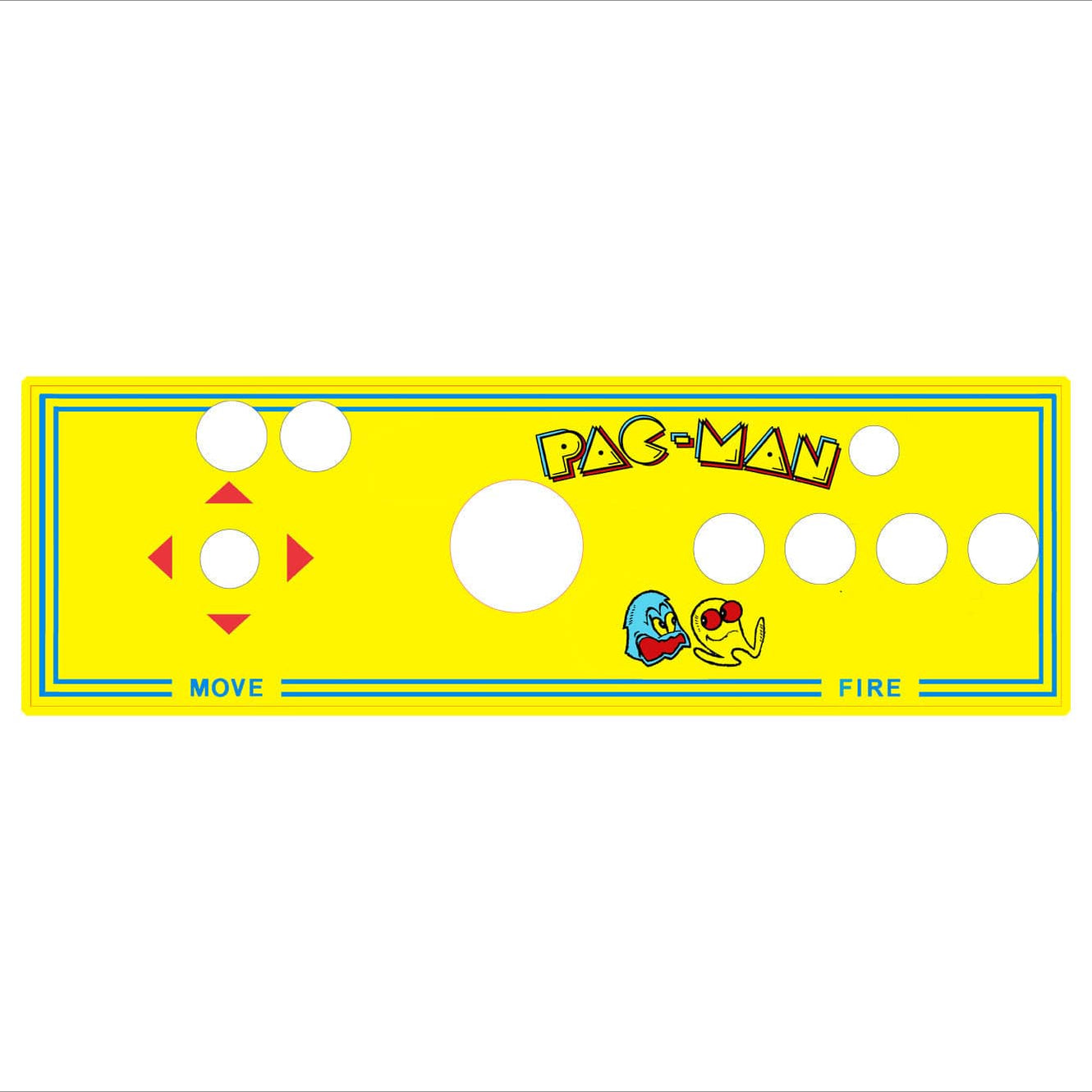 Skinned Pacman Yellow Trackball Pandora Replacement CPO Control Deck f ...