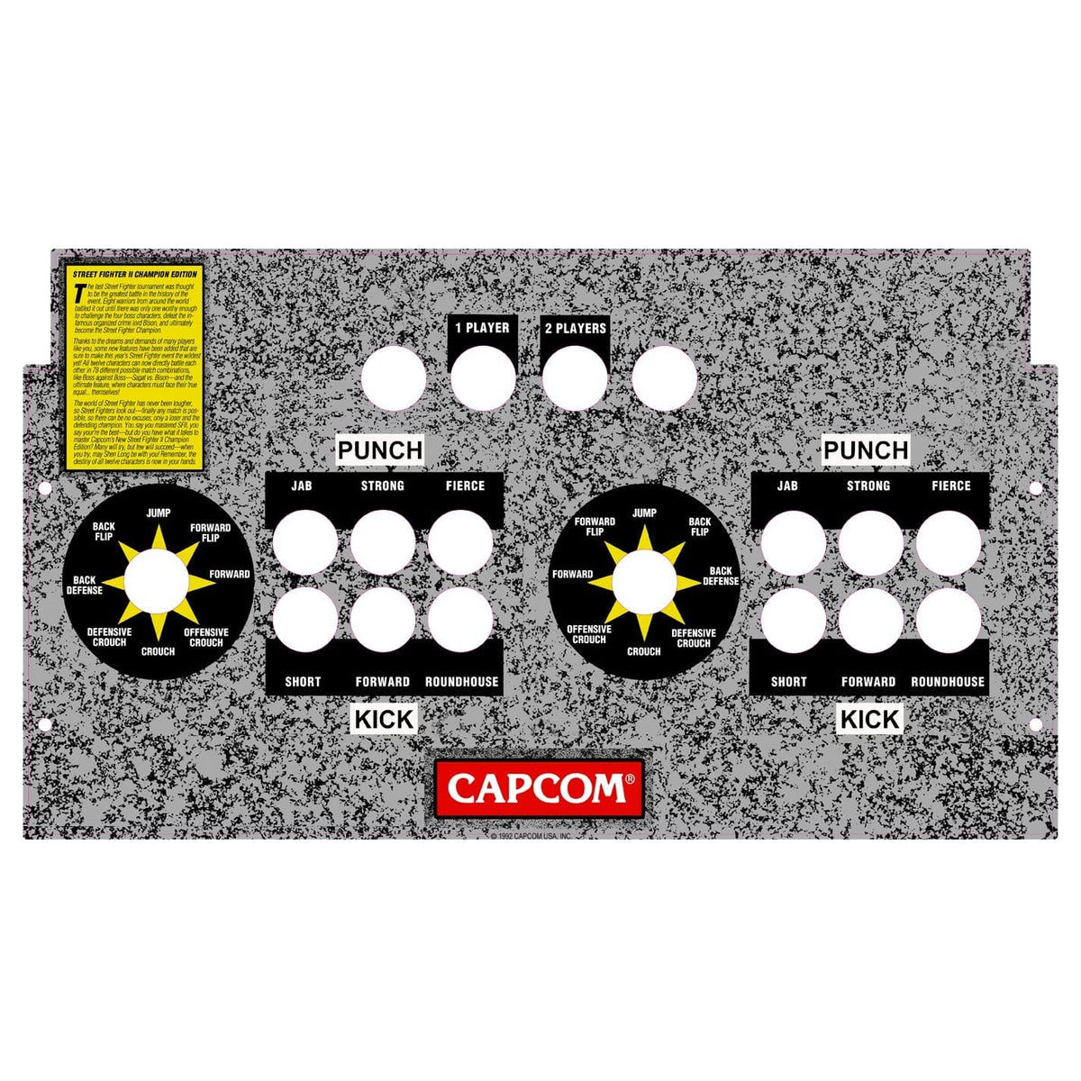 Skinned Yoga Flame Street Fighter Replacement CPO Control Deck for Arc ...