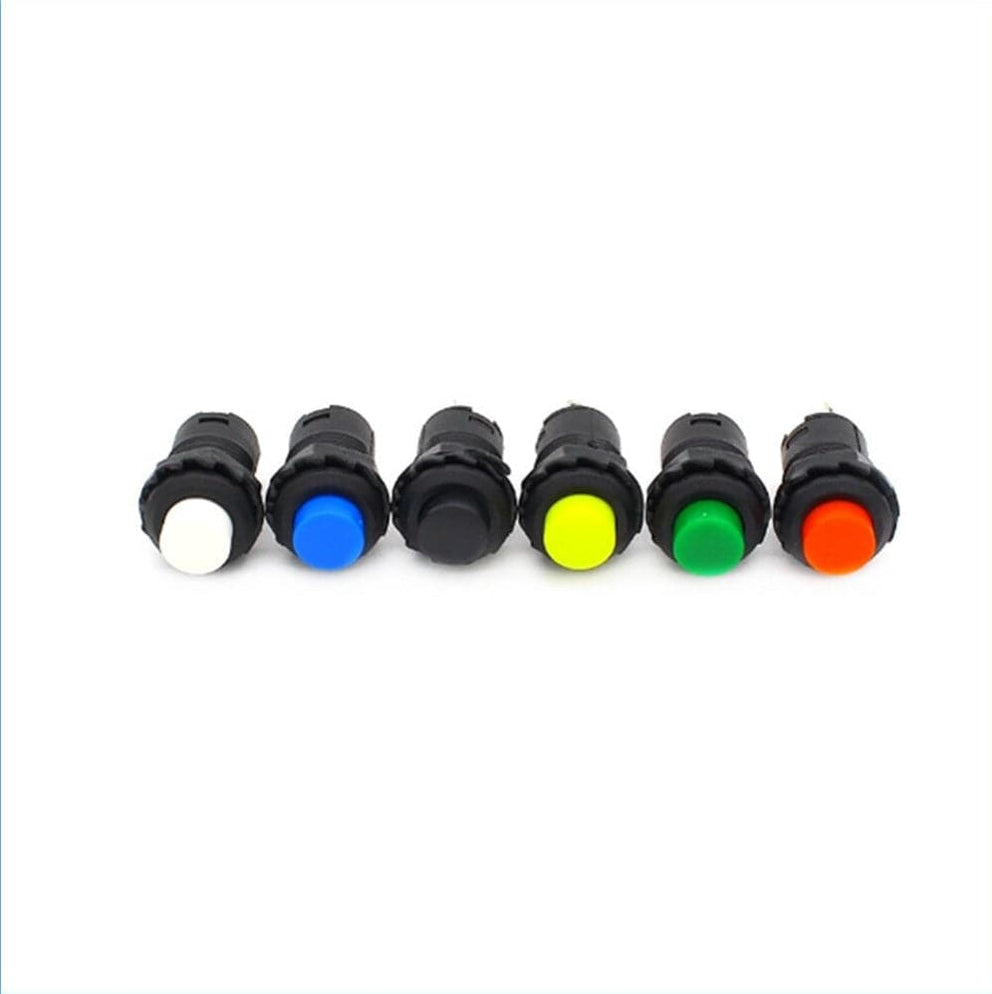 12mm 0.110 Terminal Push Button 6 Colors Momentary — DIY Retro Arcade