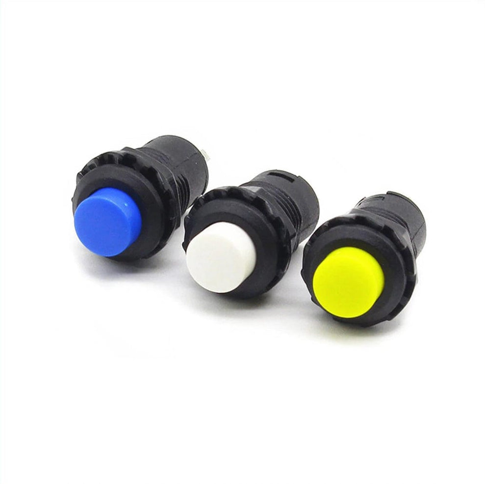 12mm 0.110 Terminal Push Button 6 Colors Momentary — DIY Retro Arcade