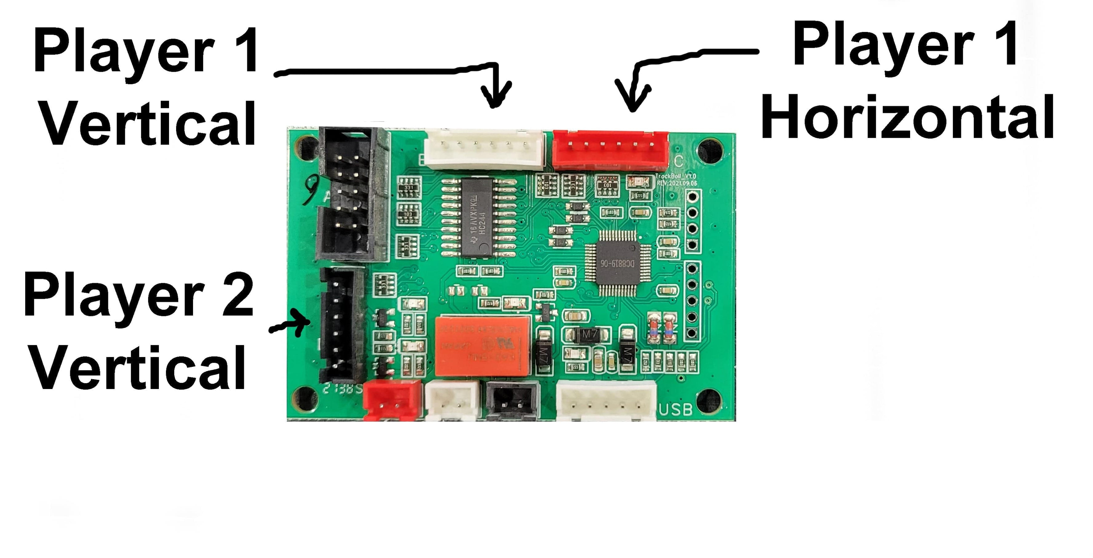 3A Pandoras Box Trackball PCB Integration Board — DIY Retro Arcade
