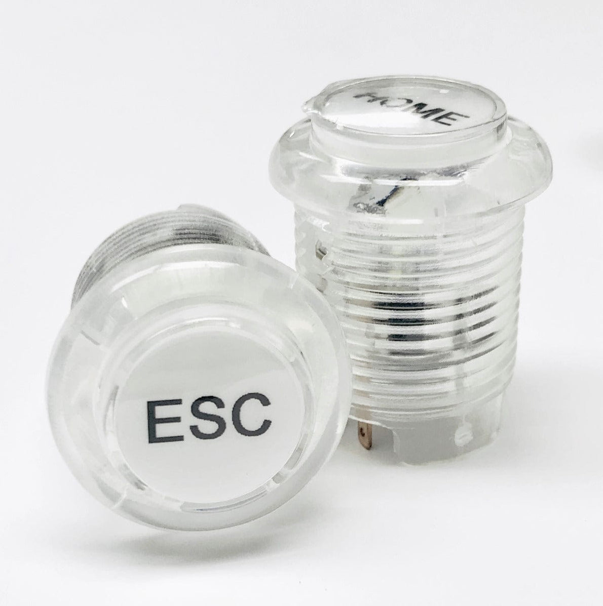 LED 12V White Coin ESC Menu Home Select Start Buttons — DIY Retro Arcade