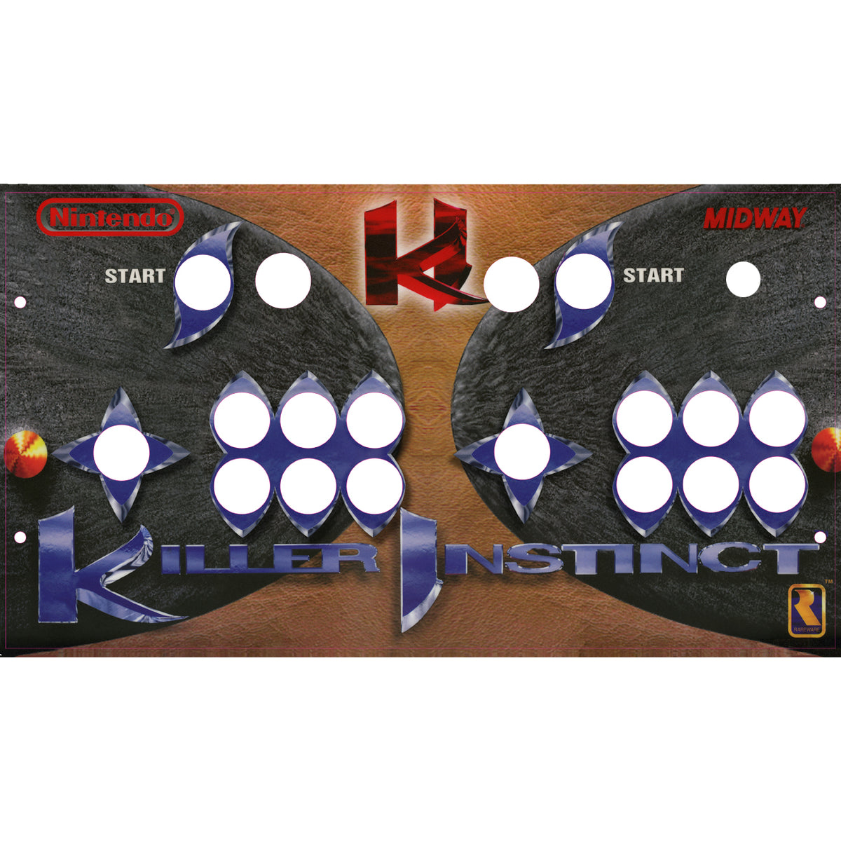 Killer Instinct Legacy Arcade1Up Fully Assembled Drop In Panel For Pan ...